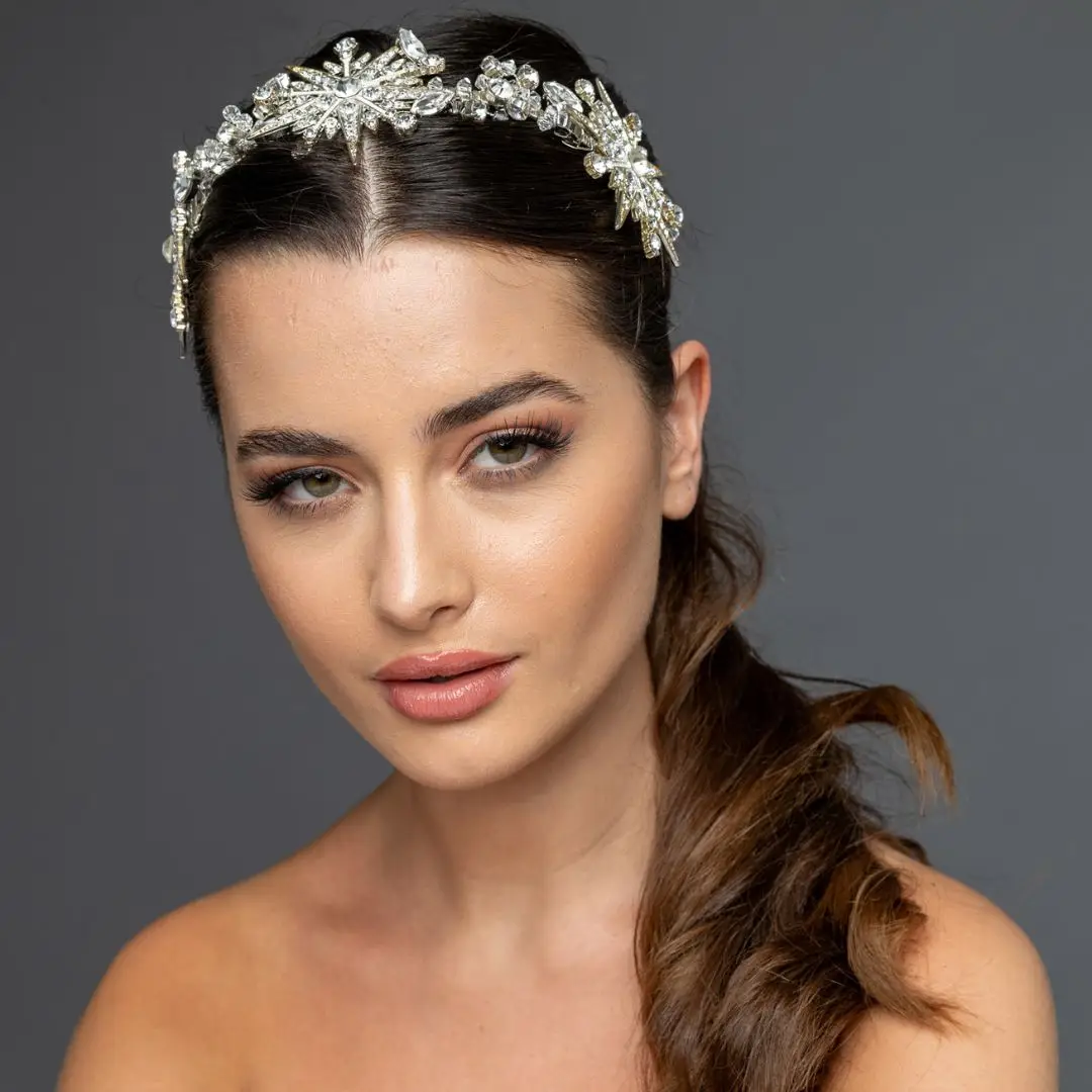 Silver statement headband - Anna Sorbie Ltd
